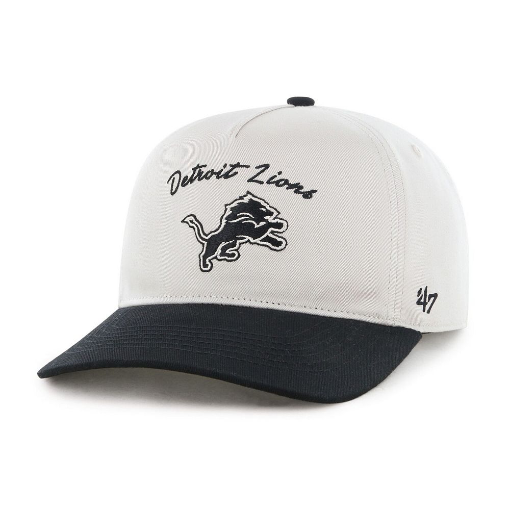 Men's '47 Cream/Black Detroit Lions Safe Bet Stable Hitch Adjustable Hat