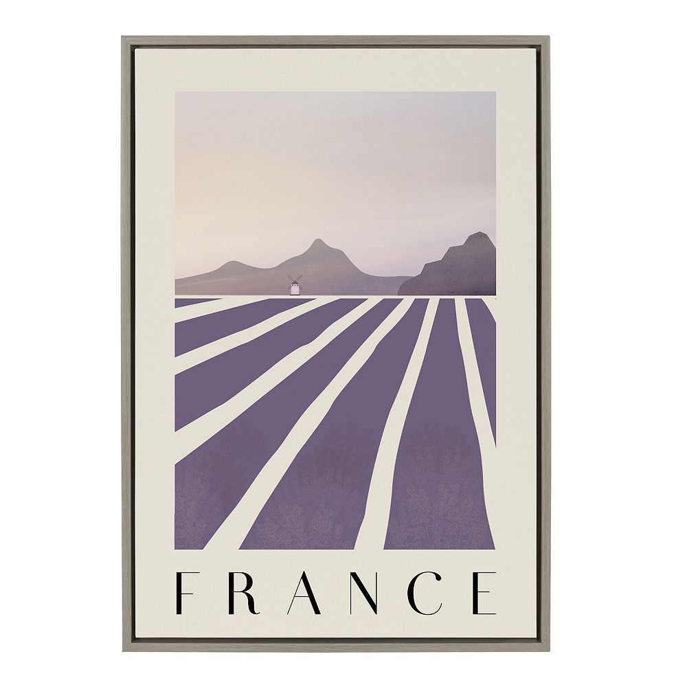 Sylvie Travel Poster France Framed Canvas by Chay O.