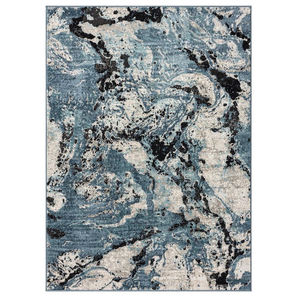 Luxe Weavers Abstract Marble Swirl Area Rug