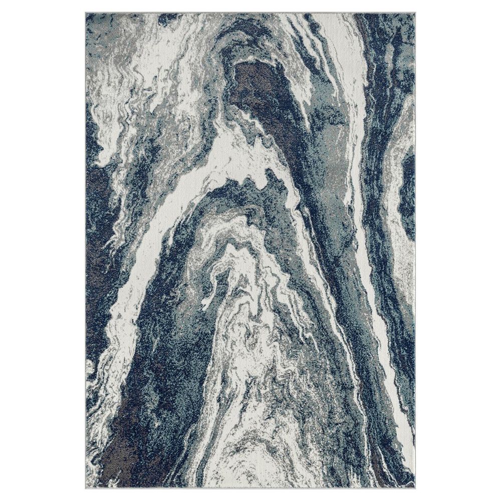 Luxe Weavers Abstract Wavy Marble Swirl Area Rug