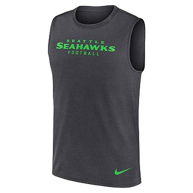 Men's Nike Gray Seattle Seahawks Primetime Legend Performance Muscle ...