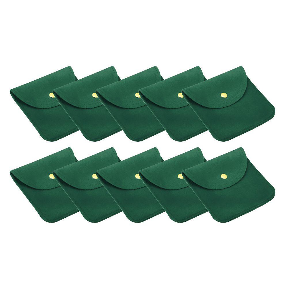 10x10cm Jewelry Pouches with Snap Button, 10 Pack Jewelry Pouches ...