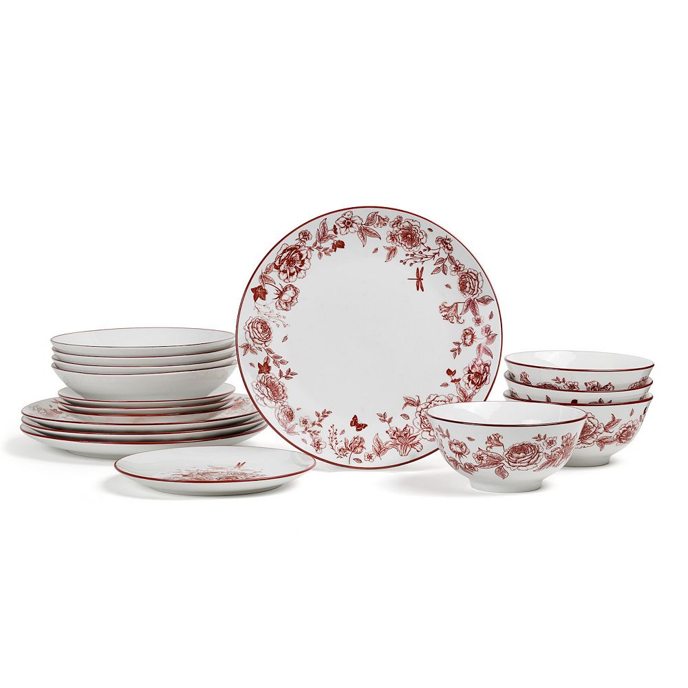 Stone Lain Esme Porcelain 16-pc. Dinnerware Set