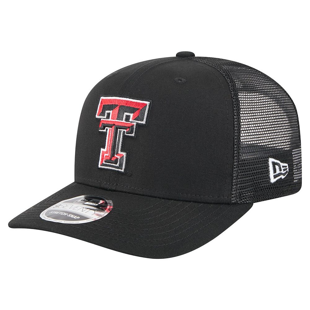 Men's New Era Black Texas Tech Red Raiders Primary 9SEVENTY Trucker ...