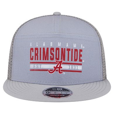 Men's New Era Gray Alabama Crimson Tide Split Panel 9FIFTY Snapback ...