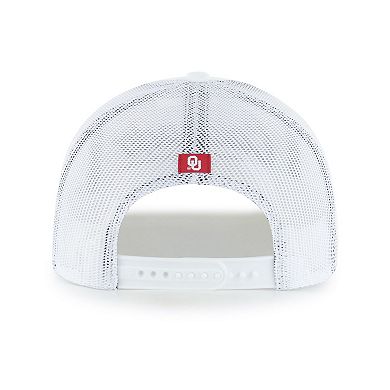 Men's '47 White Oklahoma Sooners Garner Rope Trucker Adjustable Hat