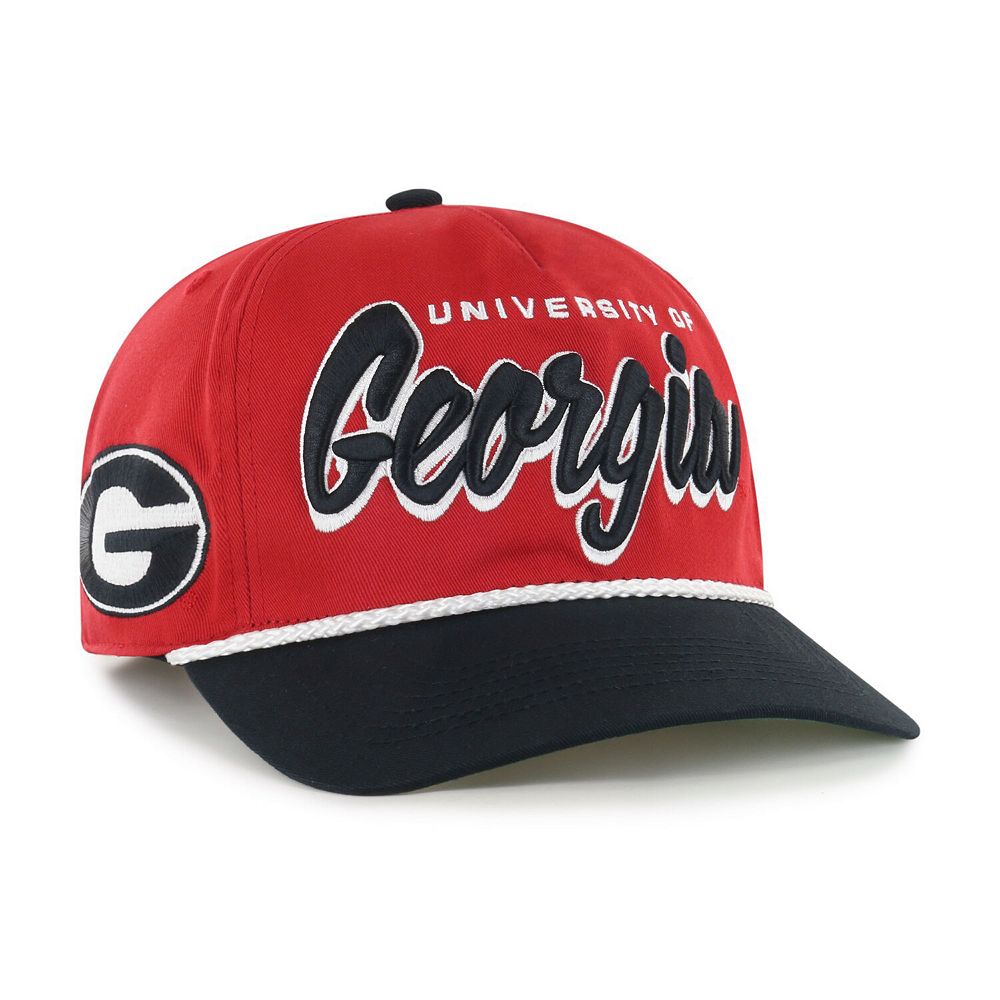 Men's '47 Red Georgia Bulldogs Dropshadow Rope Hitch Adjustable Hat