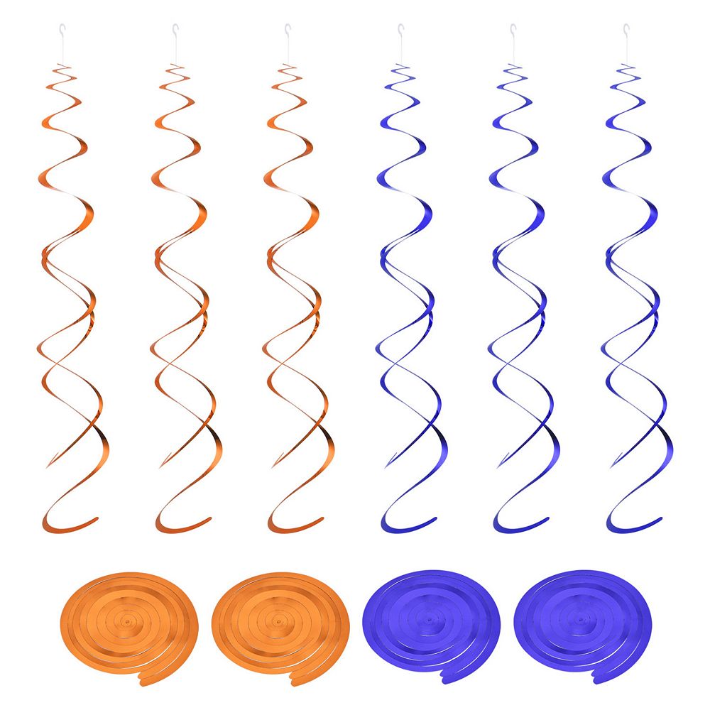 20 Pcs Party Hanging Swirls Double Strips Streamer Ceiling Decorations ...
