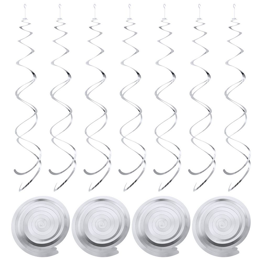 18 Pcs Party Hanging Swirls Double Strips Hanging Decorations 27.6 ...