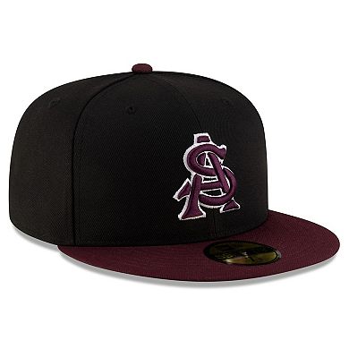 Men's New Era Black/Maroon Arizona State Sun Devils On-Field 59FIFTY ...