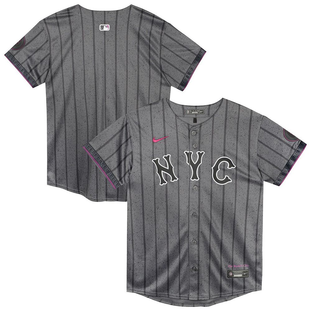 Preschool Nike Gray New York Mets City Connect Jersey