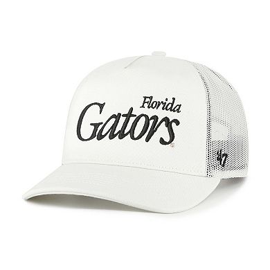 Unisex '47 Cream Florida Gators Foundation Script Adjustable Trucker Hat