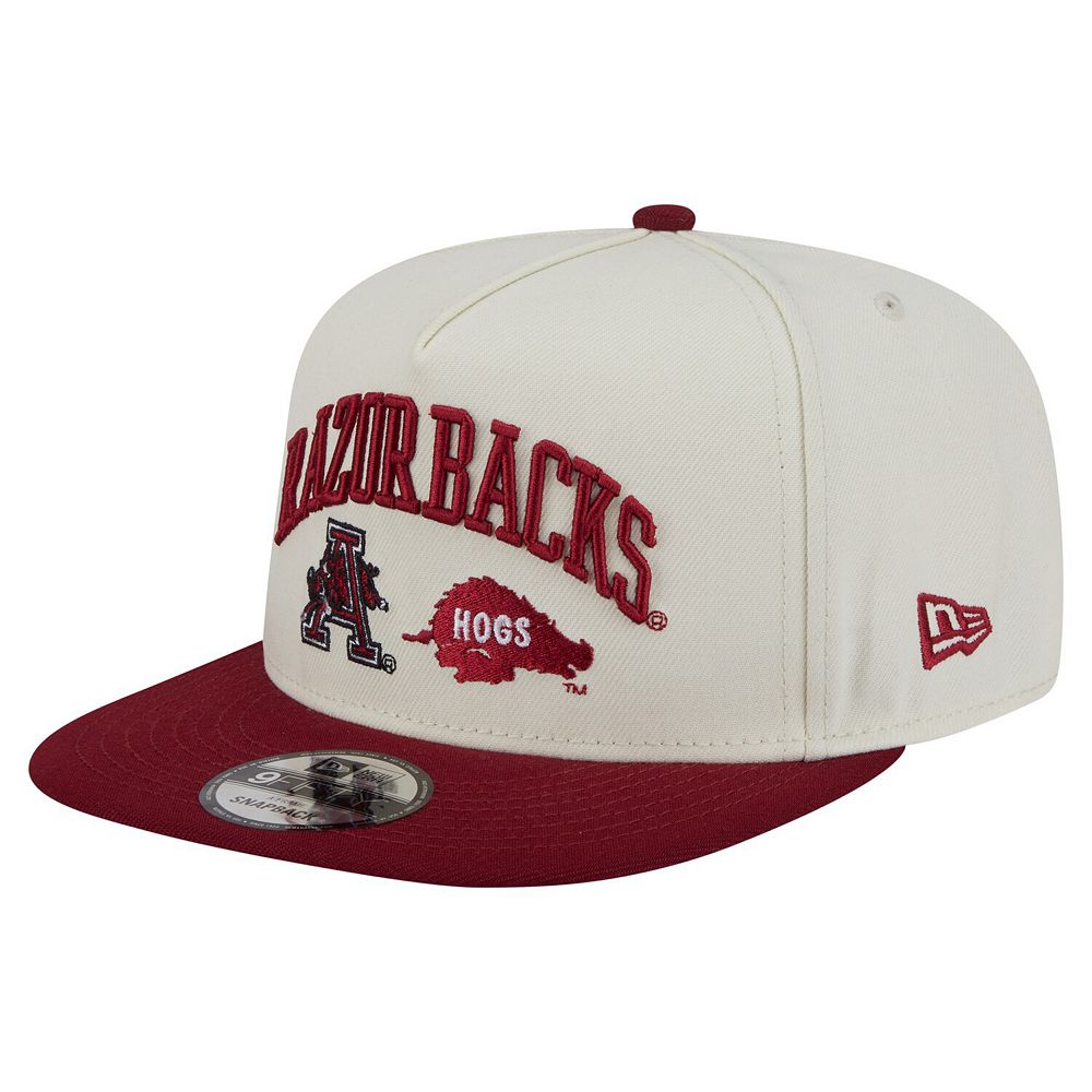 Men's New Era White Arkansas Razorbacks Collegiate 9FIFTY A-Frame ...
