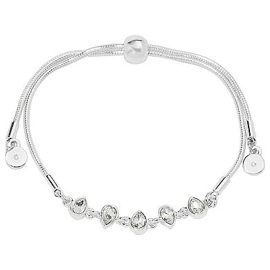 LC Lauren Conrad Silver Tone Pull Tie Chain Bracelet