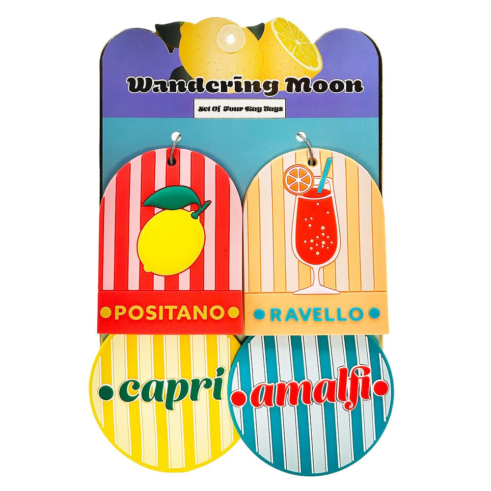 Wandering Moon 4-pc. Luggage Tag Set