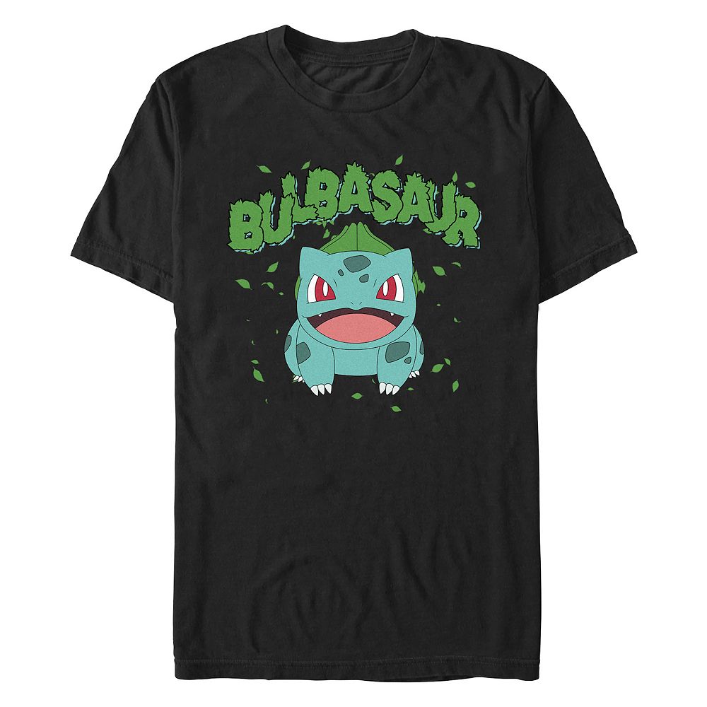 Men's Pokemon Bulbasaur In Action Poster Graphic Tee