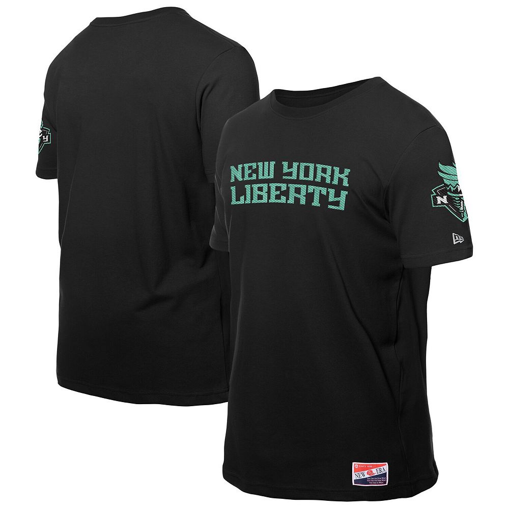 Men's New Era Black New York Liberty Premium Wordmark T-Shirt