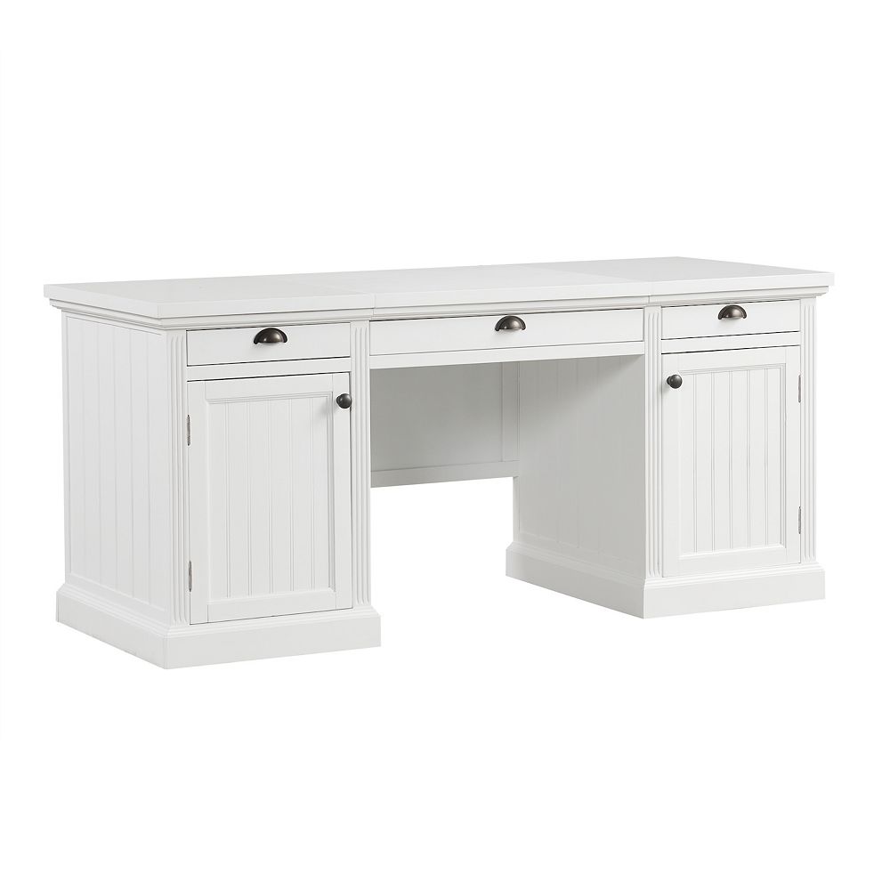 Merax 67''Modern Executive Desk,Computer Desk with 2 Storage Cabinet ...