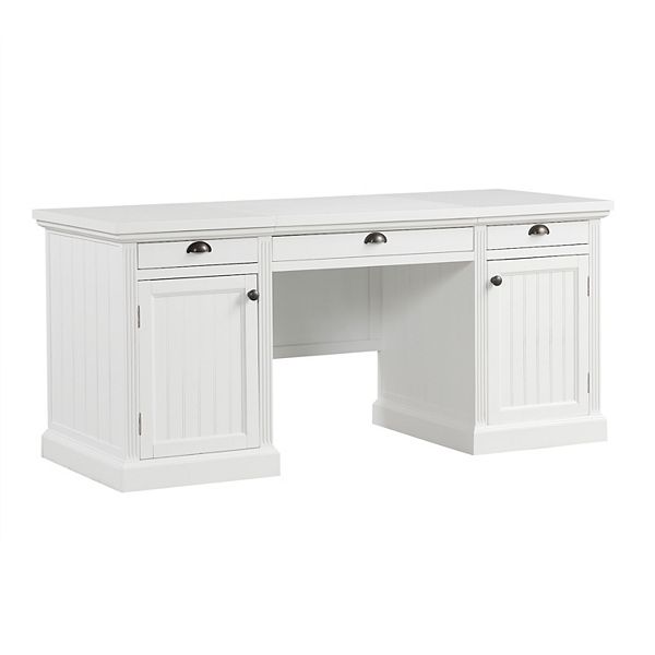 Merax 67''Modern Executive Desk,Computer Desk with 2 Storage Cabinet ...