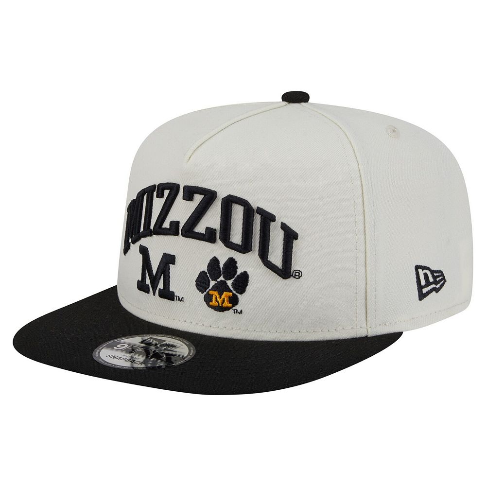 Men's New Era White Missouri Tigers Collegiate 9FIFTY A-Frame Snapback Hat