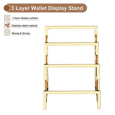 Clutch Purse Display Stand, Wallet Display Rack Metal Clutch Holder ...