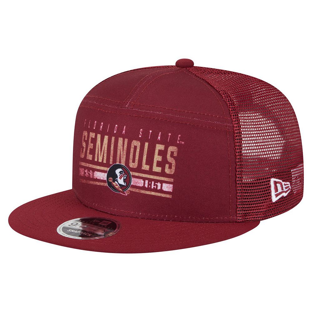 Men's New Era Garnet Florida State Seminoles Split Panel 9FIFTY ...