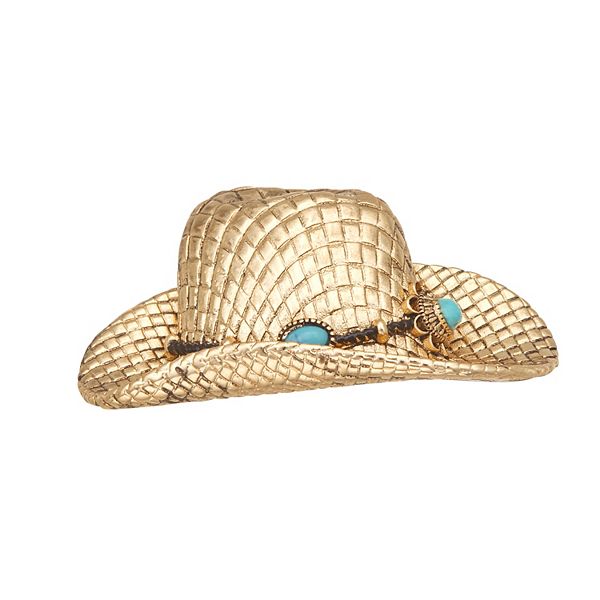 Napier Gold Tone Cowboy Hat Pin