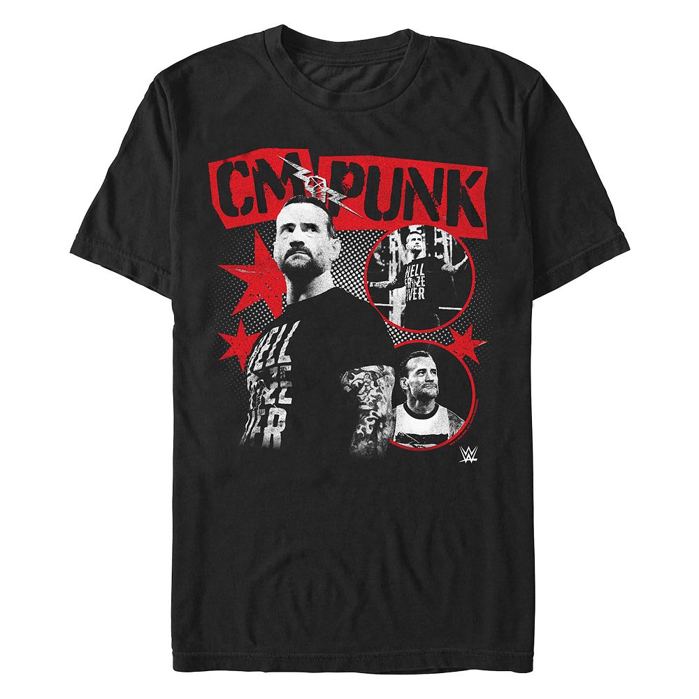 Men's WWE CM Punk Poster Graphic Tee
