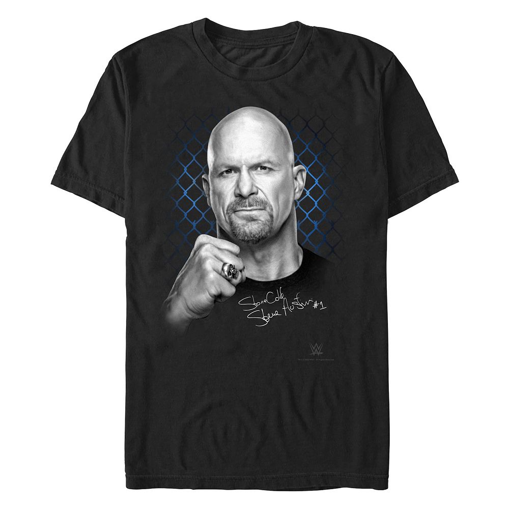 Men's WWE Stone Cold Portrait Graphic Tee