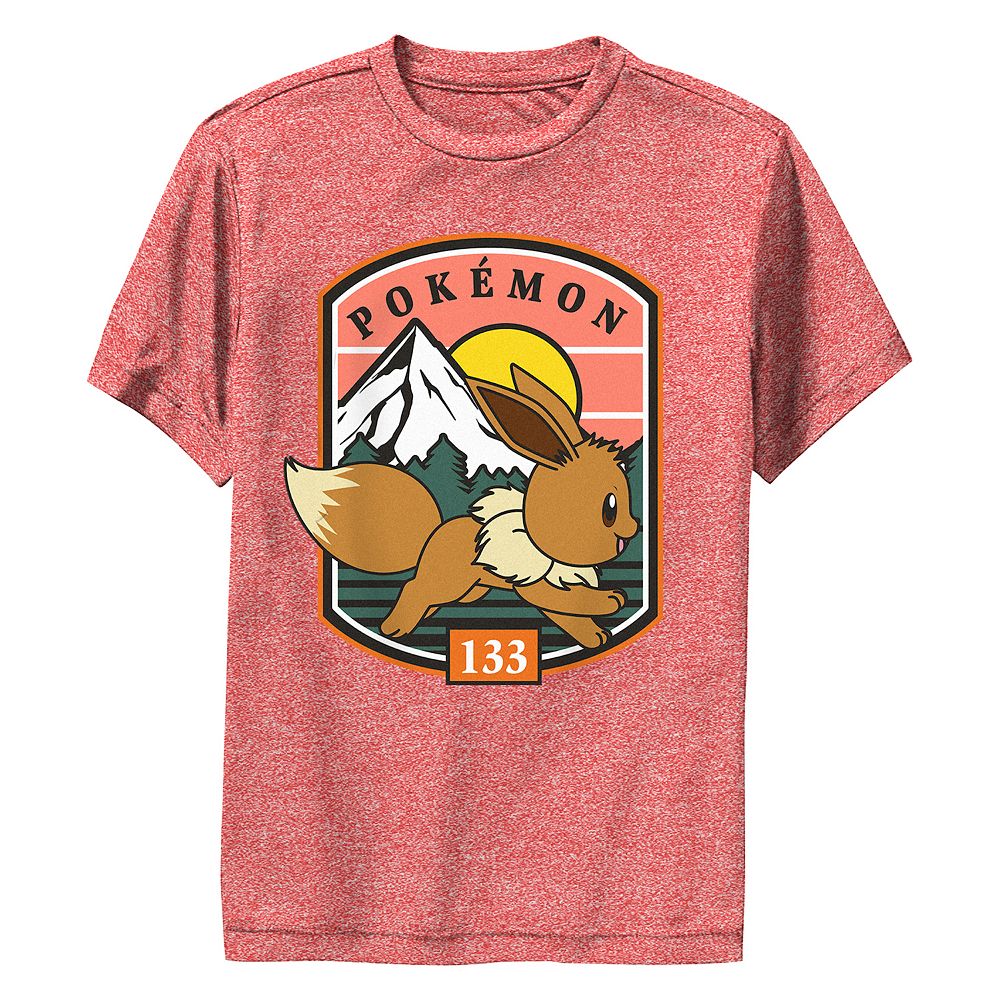 Boys 8-20 Pokemon Eevee 133 Mountain Scene Performance Graphic Tee