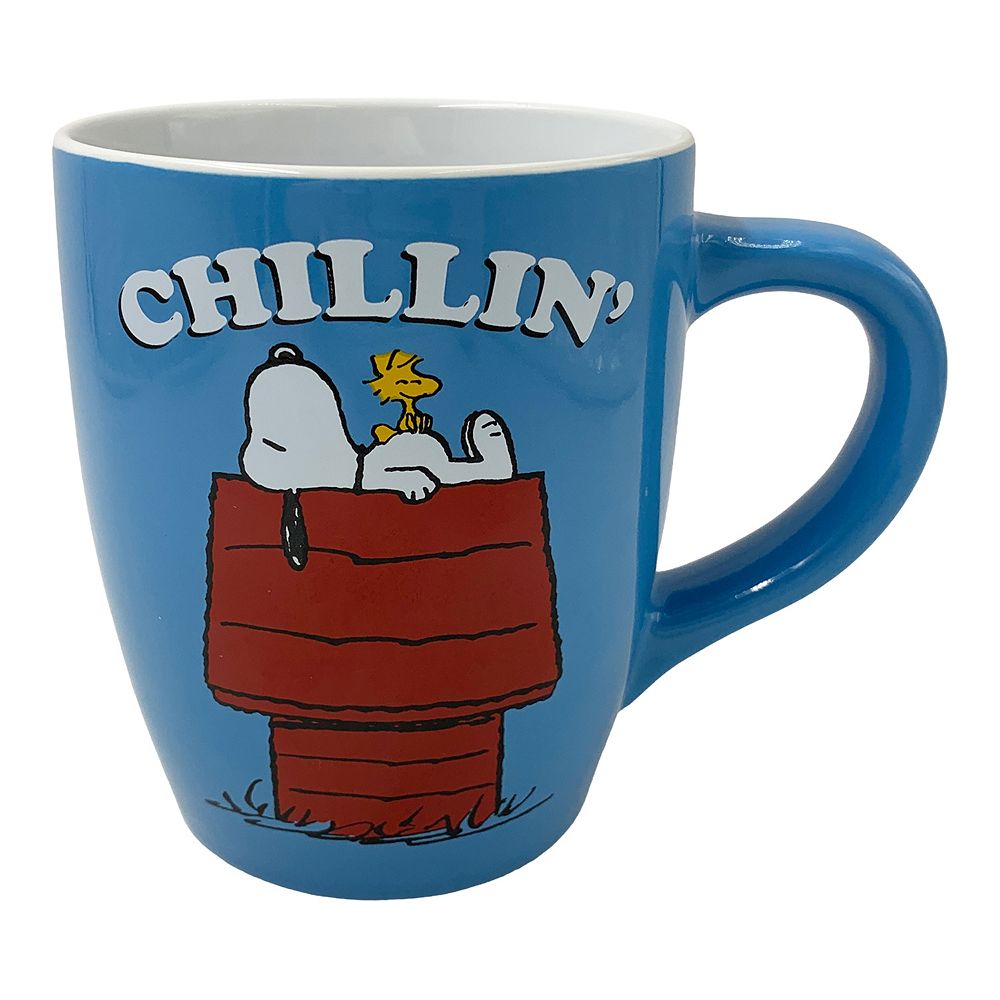 Peanuts Snoopy & Woodstock 25 oz. Chillin' Jumbo Curved Ceramic Mug