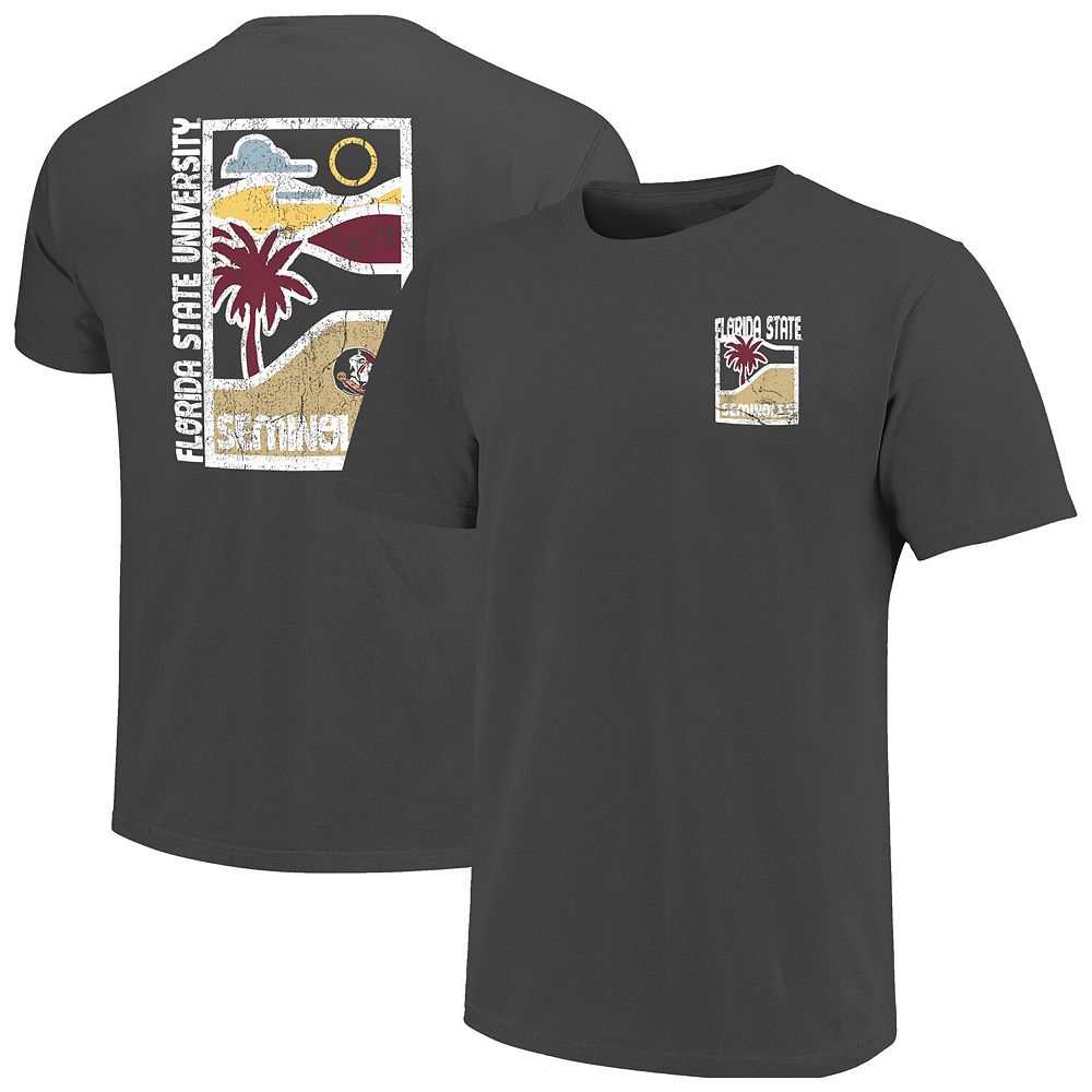 Men's Graphite Florida State Seminoles Comfort Colors Minimal Vista ...