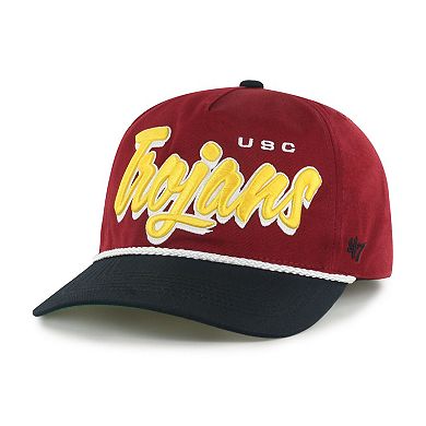 Men's '47 Cardinal USC Trojans Dropshadow Rope Hitch Adjustable Hat