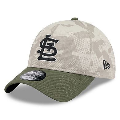 Men's New Era Light Beige/Olive St. Louis Cardinals 2025 Armed Forces ...