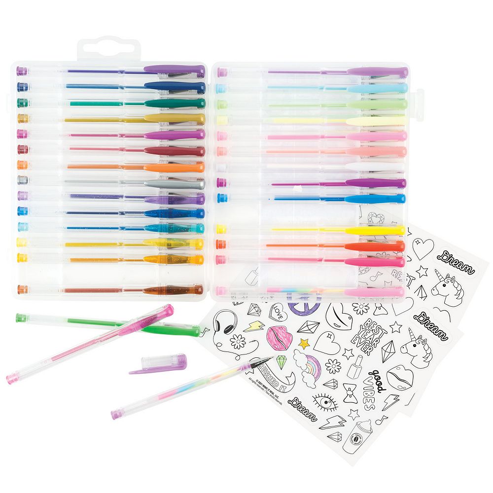 Make It Real 30 pc. Gel Pen Set with Stickers