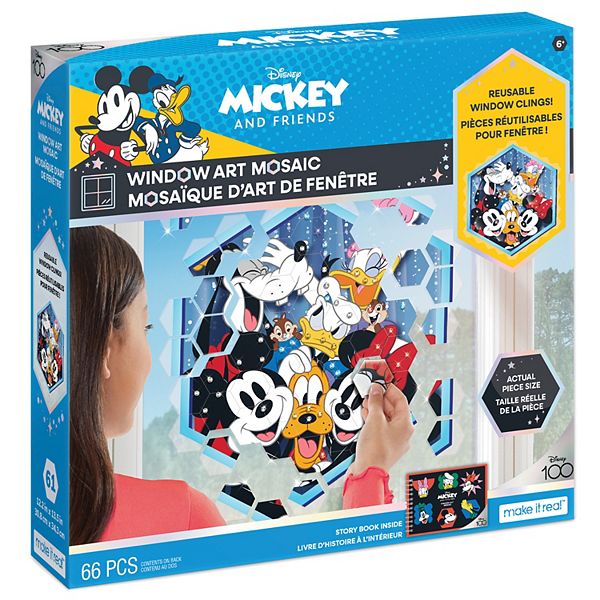 Disney's Mickey & Friends Window Art Mosaic 66 pc. Window Clings Set by ...