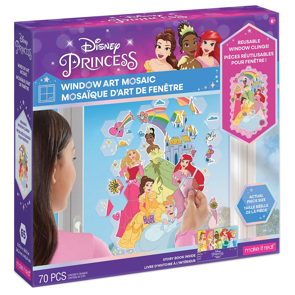 Disney Princess Window Art Mosaic 70 pc. Puzzle Window Clings by Make ...