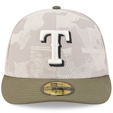 Men's New Era Light Beige/Olive Texas Rangers 2025 Armed Forces Day ...