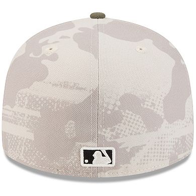 Men's New Era Light Beige/Olive Seattle Mariners 2025 Armed Forces Day ...