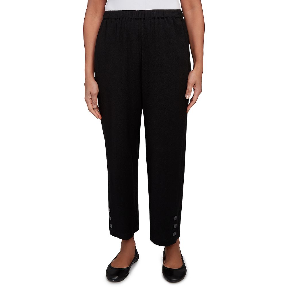 Women's Alfred Dunner Button Cuffed Ankle Pants