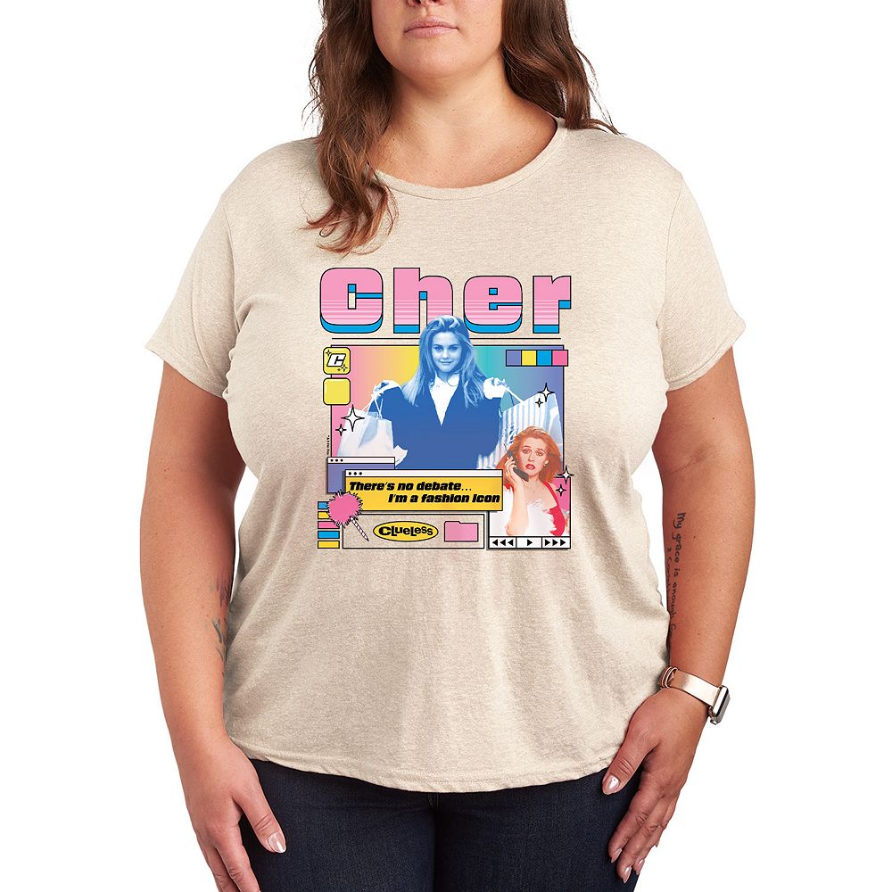 Plus Size Clueless Cher There's No Debate...I'm A Fashion Icon Graphic Tee