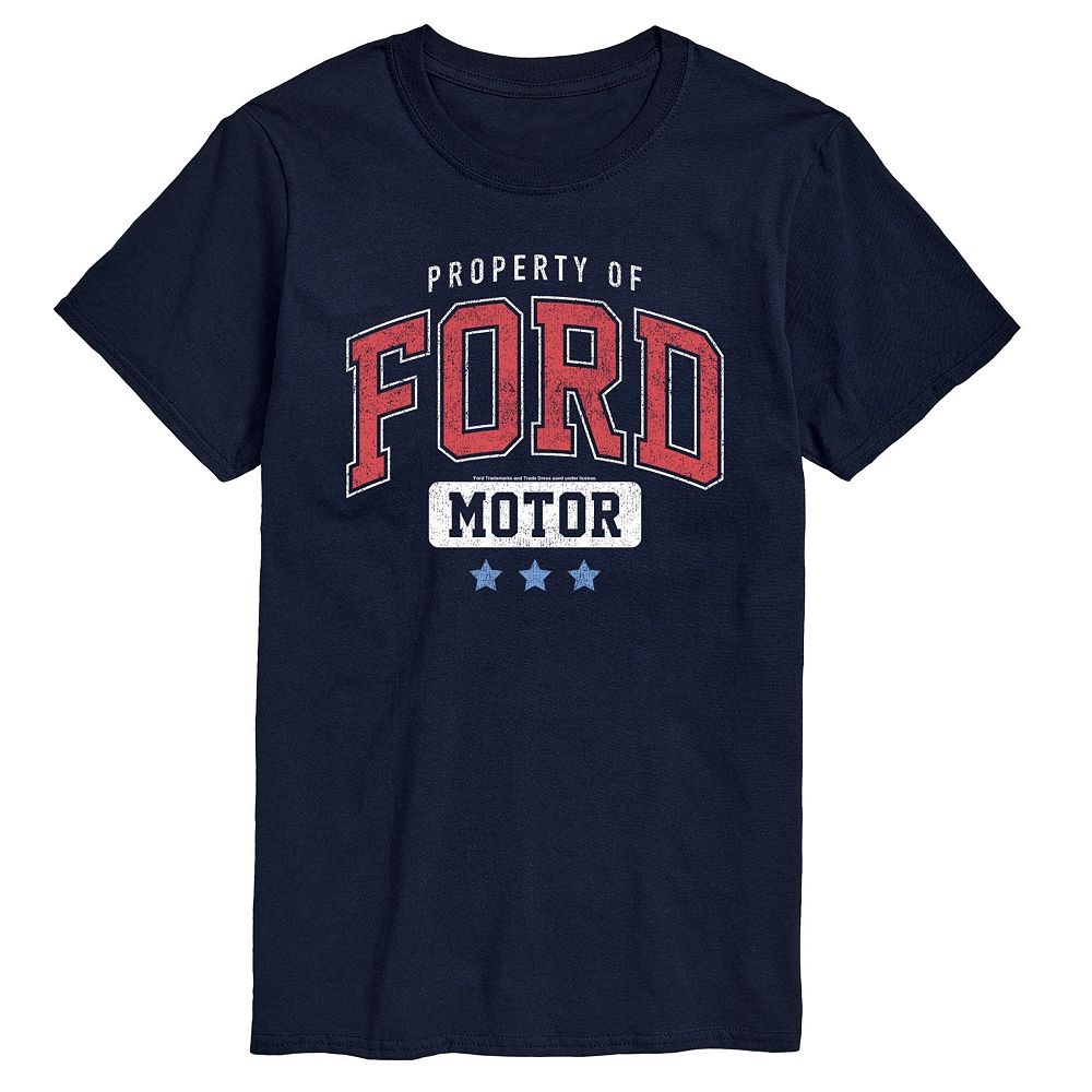 Big & Tall Ford Property Of Ford Motor Graphic Tee