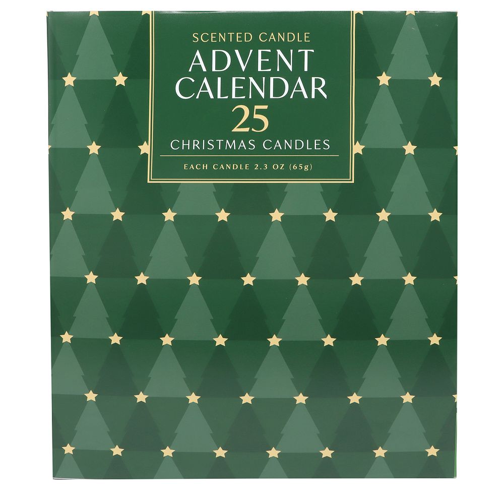 25 Days of Christmas Advent Calendar 2.3 oz. Candle 25-piece Set