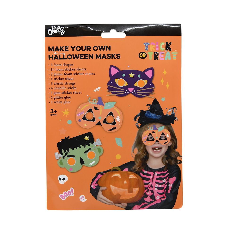 New View Gifts & Accessories DIY 3-Pk. Halloween Foam Masks
