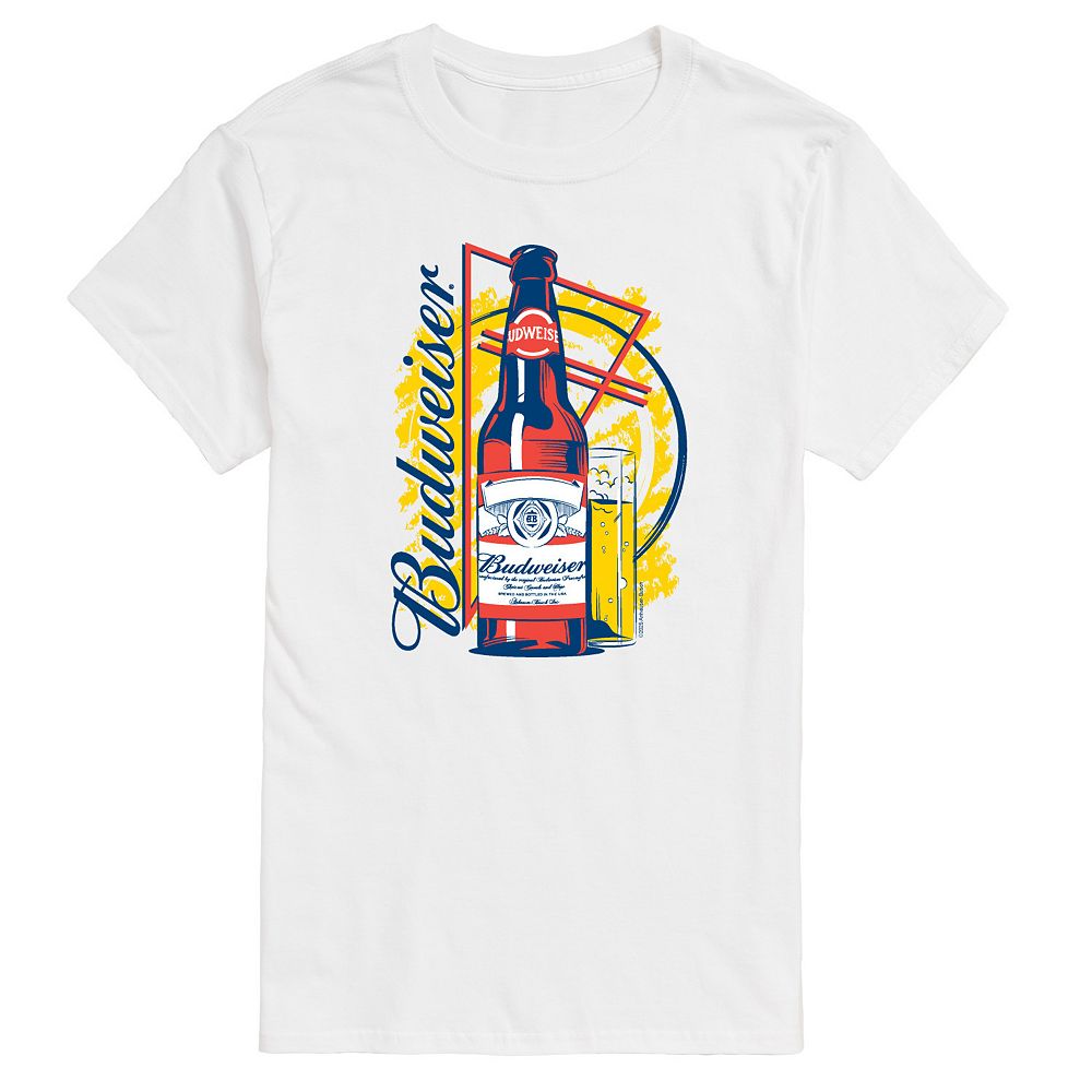 Big & Tall Budweiser Retro Pop Art Graphic Tee