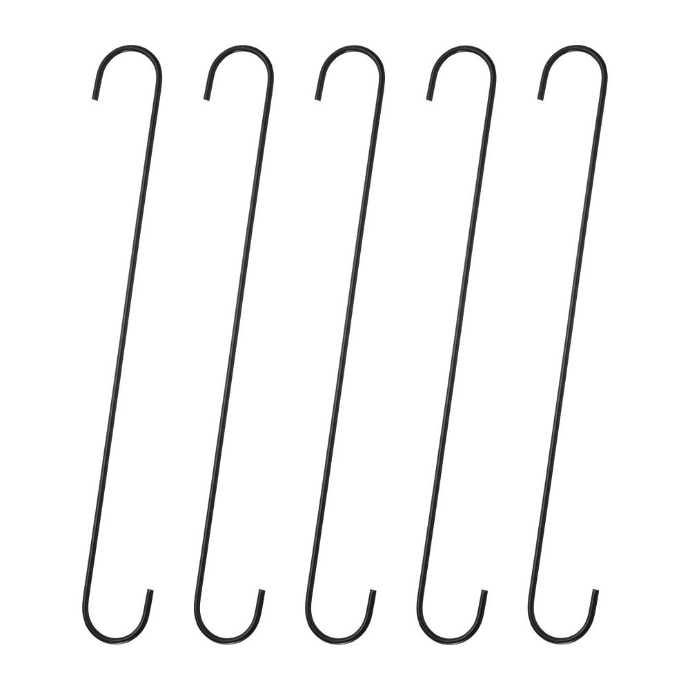 5pcs Long S Hooks Extra Long Metal S-shaped Hanging Hooks for Kitchen ...