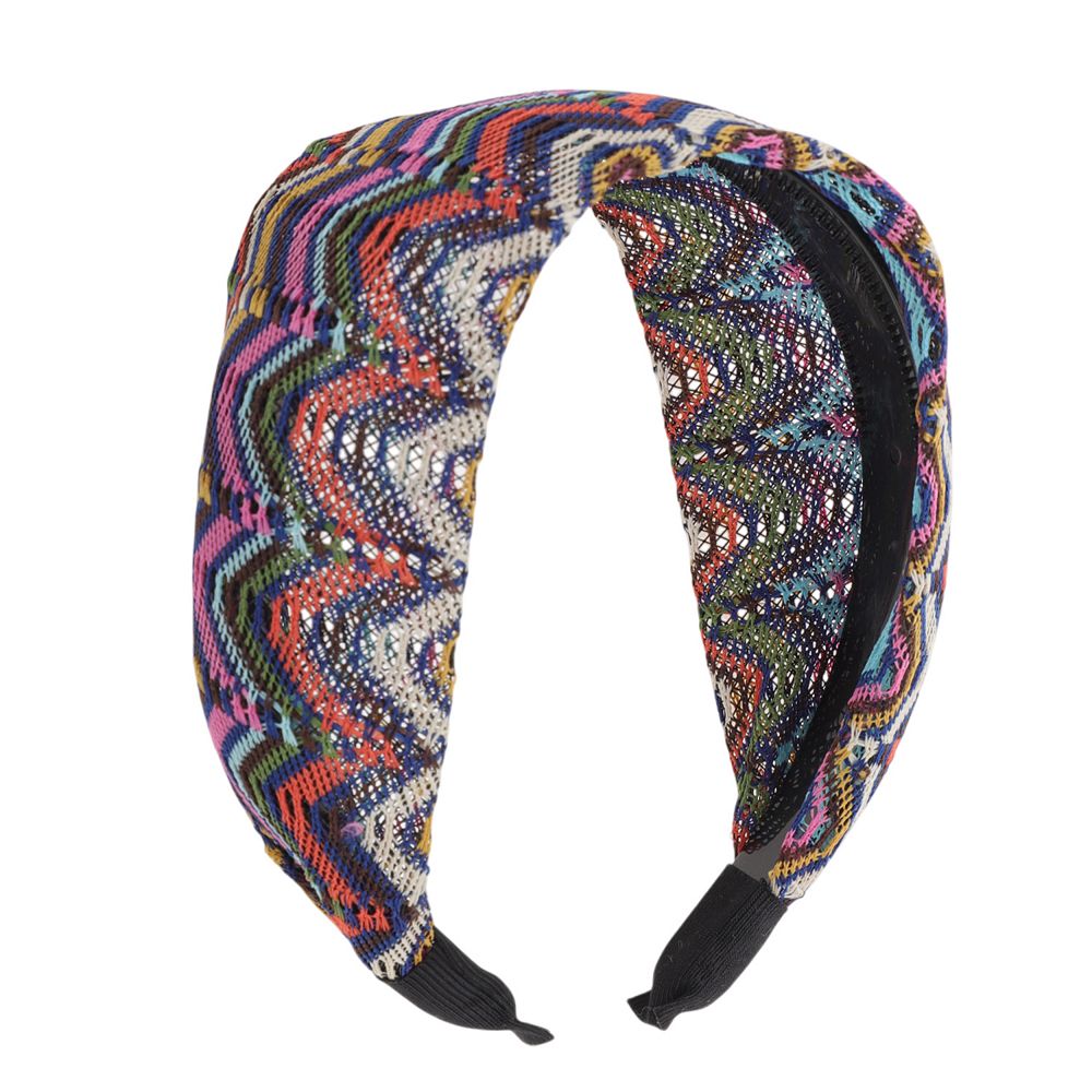 Fashion Colorful Wave Wide Headbands for Women 1 Pc