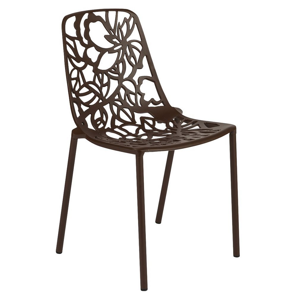 LeisureMod Modern Devon Aluminum Chair, Set of 2