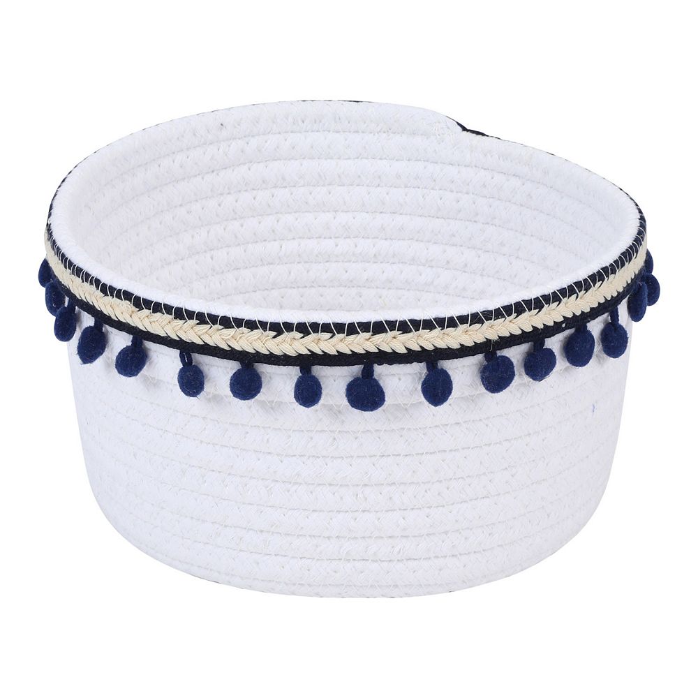 1 Pack Woven Storage Basket, Shelf Closet Storage Bin for Key Tray Bowl ...