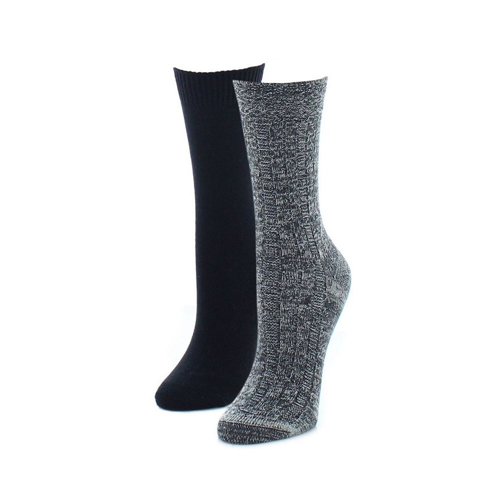 Celtic Weave Fuzzy Boot Sock 2-pack